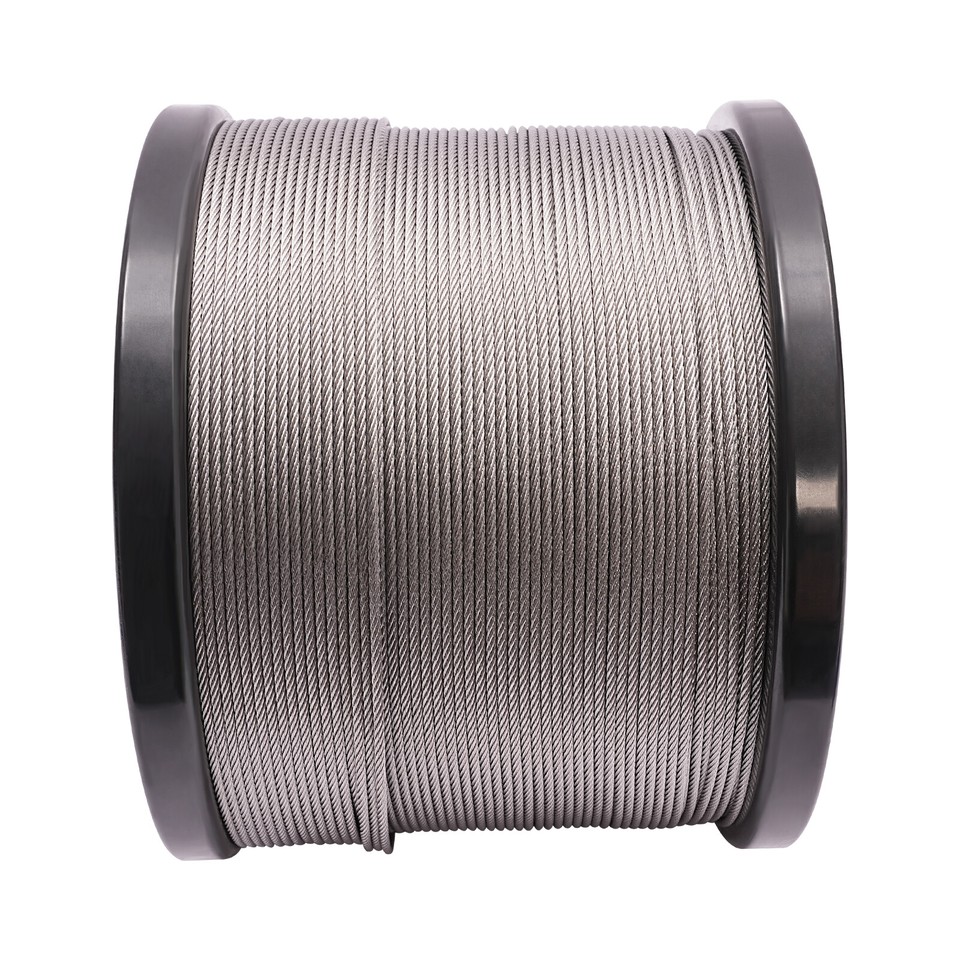 1500ft 1/8" Stainless Steel Cable T316 Wire Rope Cable Railing 7x7 S ...