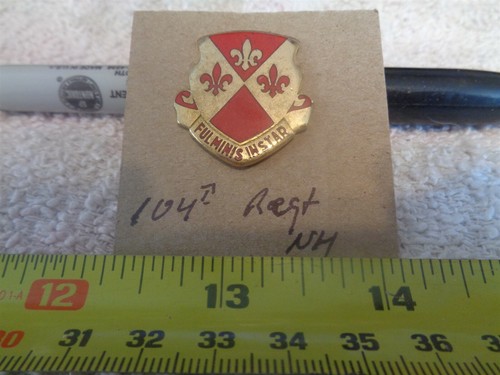 104th Regiment NH Unit Crest, DI, DUI (DRAW#H9) | eBay