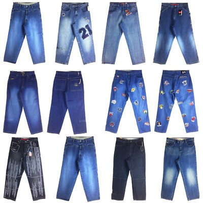DESIGNER JEAN, ASSORTED STYLE, OLD SCHOOL BAGGY, MEN'S LONG DENIM JEANS ...
