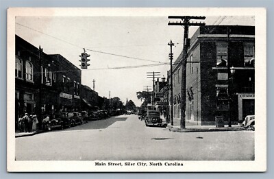SILVER CITY NC MAIN STREET VINTAGE POSTCARD | eBay