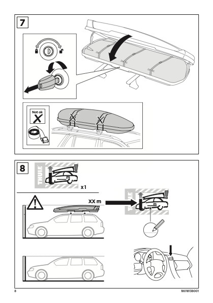 Thule Flow White Low Profile Locking Cargo Case in Great Condition! | eBay