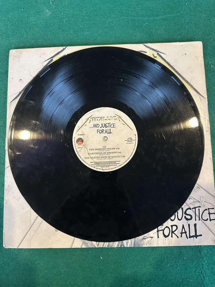 Metallica ...And Justice for All 1988 Elektra VINYL RECORD 2 LP BMG ...