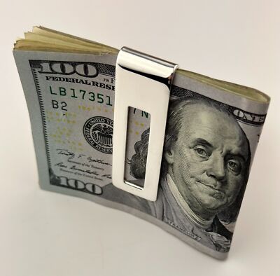 925 Sterling Silver Money Clip | eBay