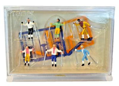 HO Scale Original Preiser Figures Cross Country Skiers 1:87 Scale ...