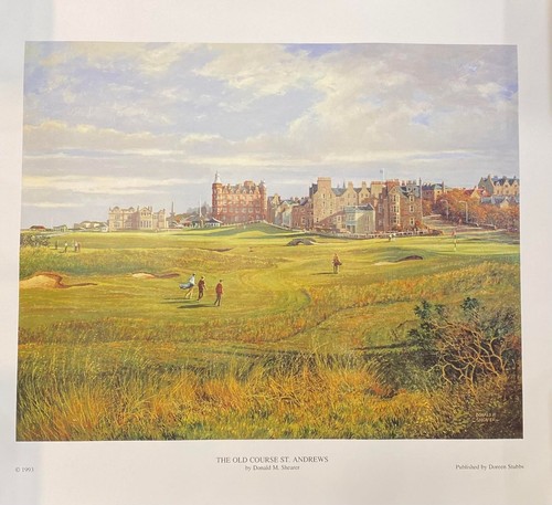 ST ANDREWS OLD COURSE PRINT BY Donald M SHEARER | eBay UK