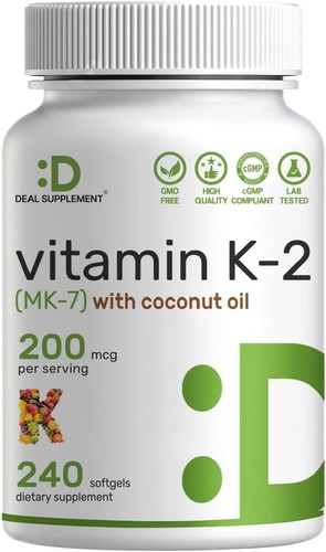 Vitamin K Complete - High Potency Vitamin K2 (MK-7 and MK-4) & K1, 240 ...