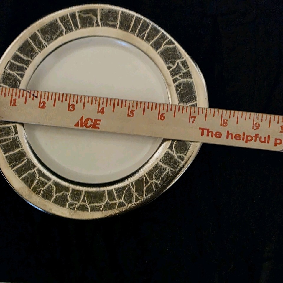 Michael Wainwright Black And Silver Ceramic Art Plate 7.5" | eBay