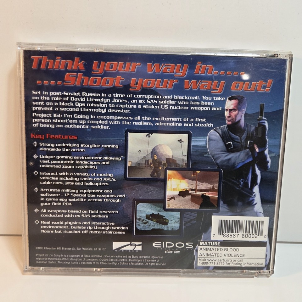 Project I.G.I. (Project IGI): I'm Going In, EIDOS (PC, 2000) | eBay