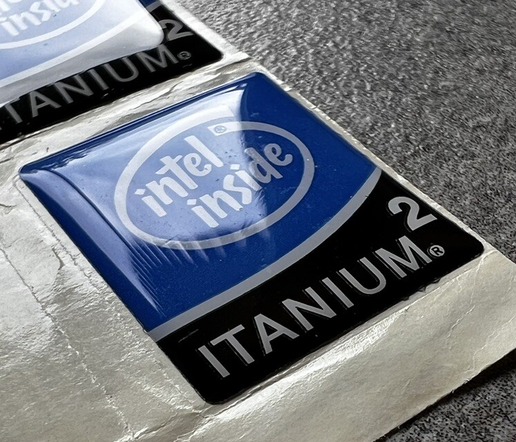 3D Gel Aufkleber Intel Inside Itanium 2 | eBay