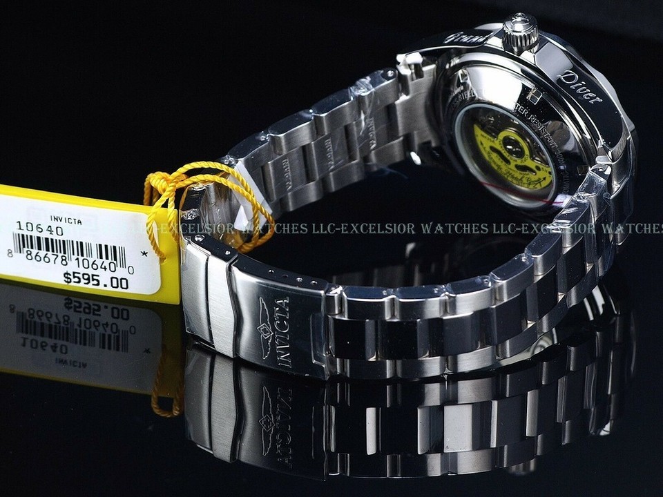 New Invicta 47mm Men 300M Grand Diver Creamsicle Lume Dial Automatic SS ...