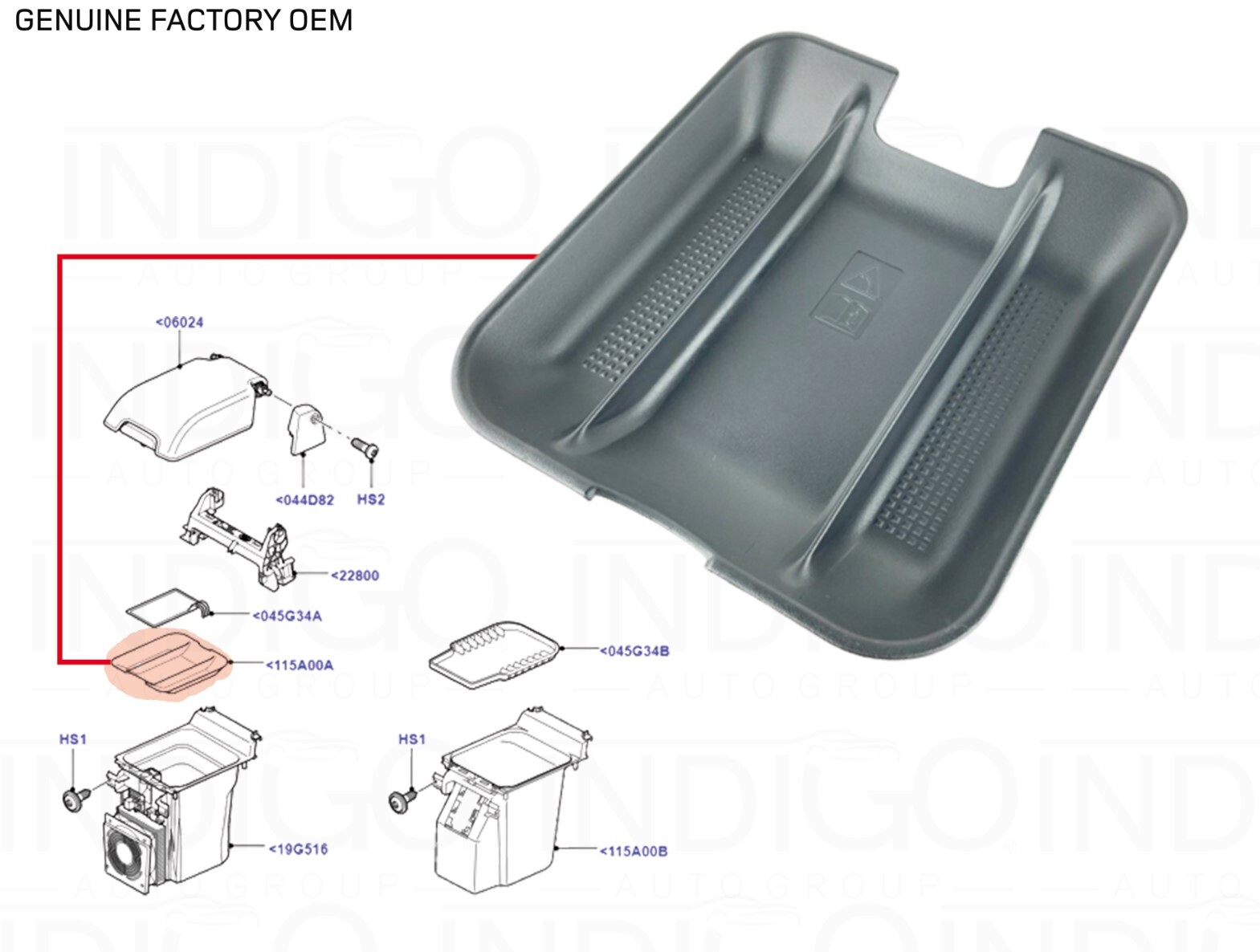 NEW LR RANGE ROVER SPORT L320 CENTER CONSOLE STORAGE TRAY LR047448 OEM ...