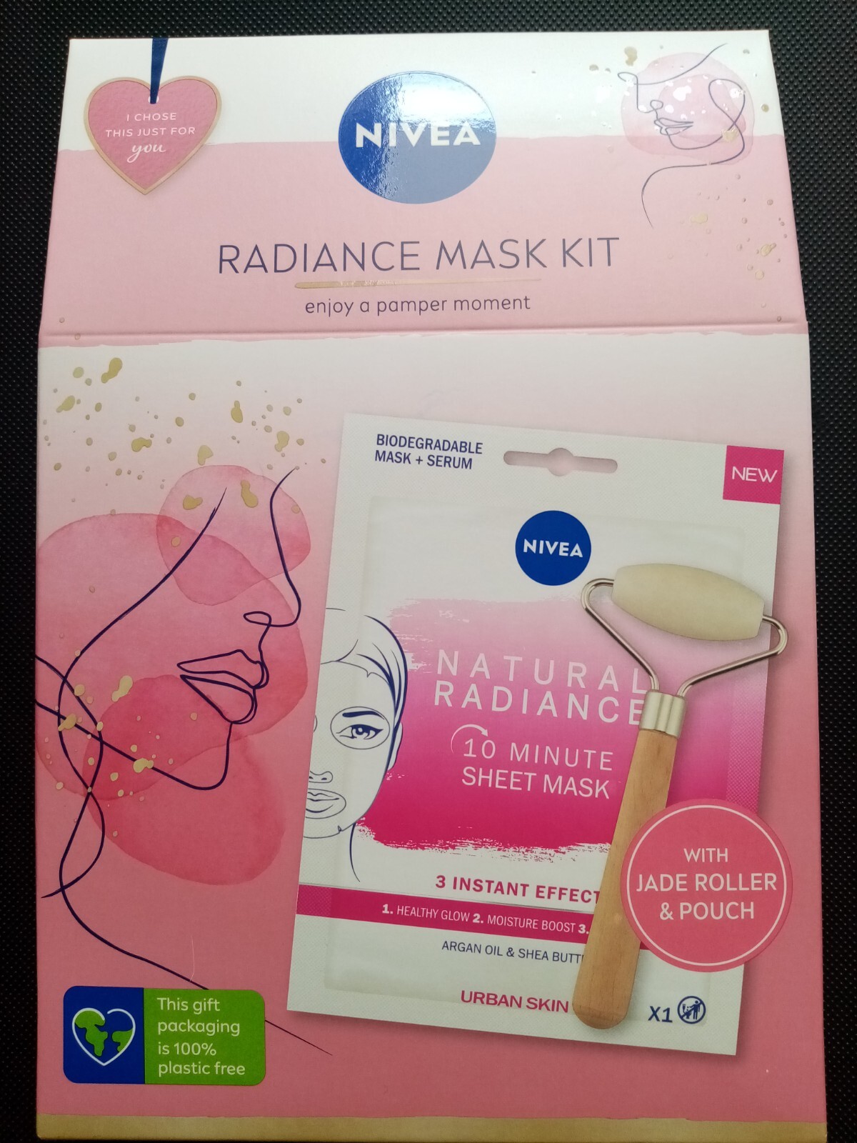 Nivea Radiance Mask Kit With Jade Roller & Pouch for sale online | eBay