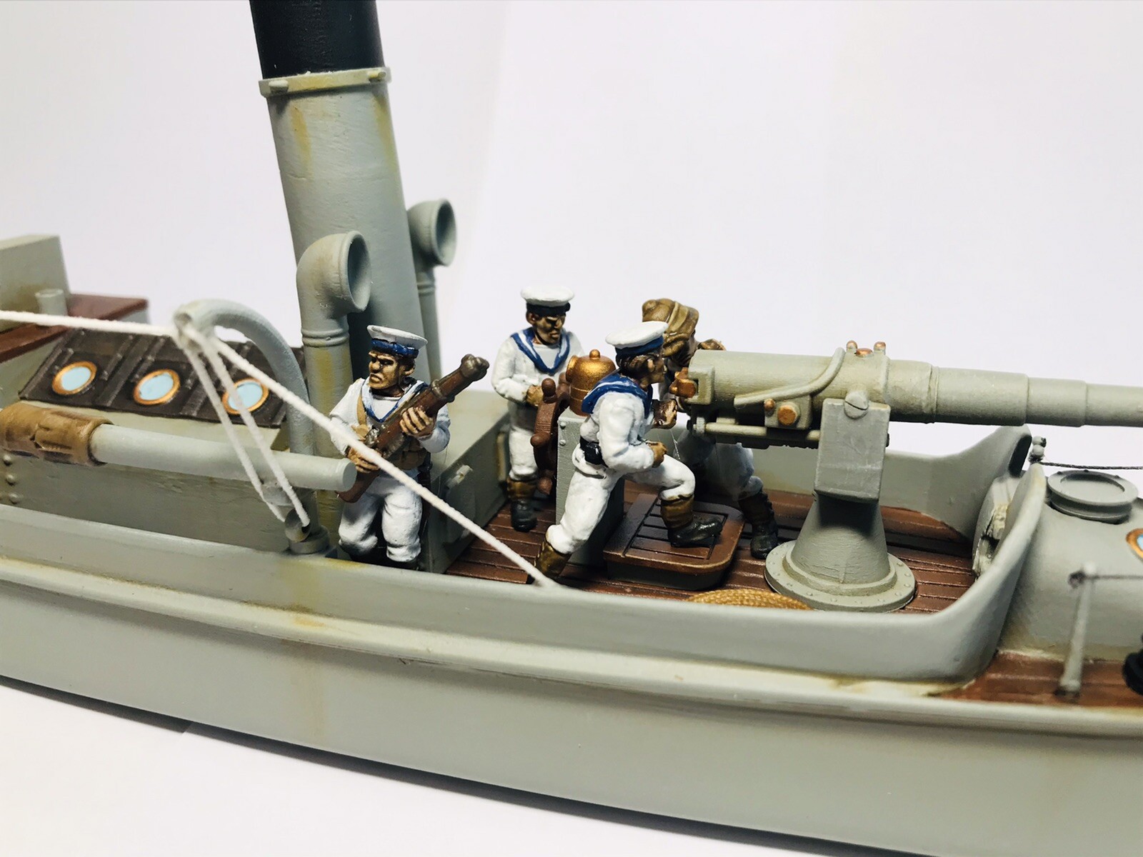 WW1 German/British Steamer Kit “KINGANI” “HMS FIFI” East Africa (1/56 ...