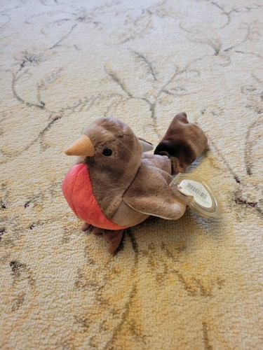 Ty Beanie Baby EARLY The Robin Bird Stuffed Animal Plush Toy 1997 ...