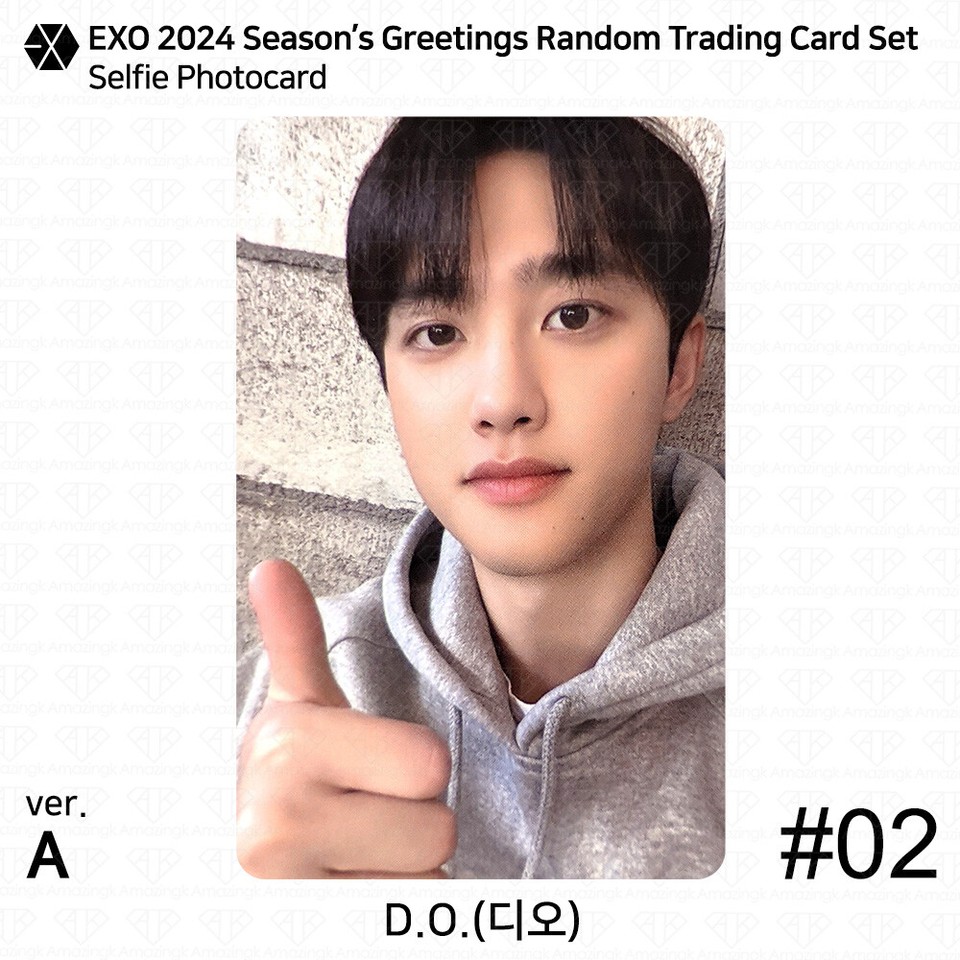 EXO 2024 Season's Greetings Random Trading Card Set Concept Selfie ...