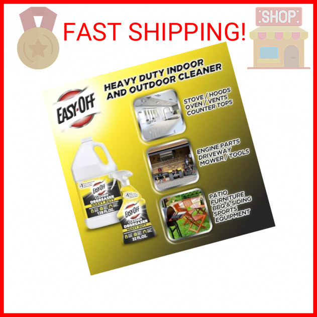 Easy Off Heavy Duty Degreaser Cleaner Spray, Kitchen Degreaser, 32 Oz ...