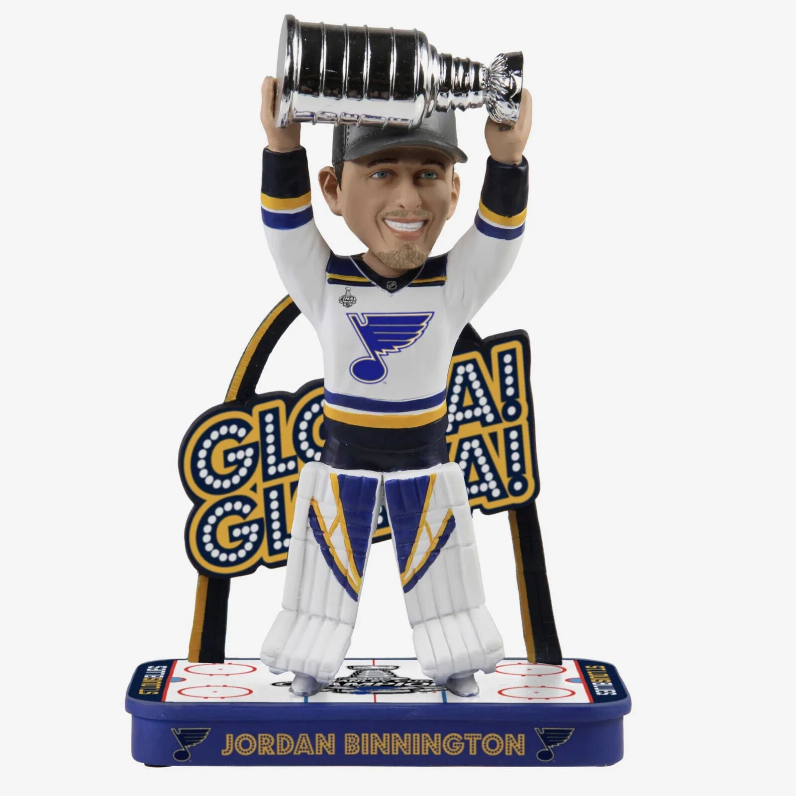 Jordan Binnington St. Louis Blues Gloria Gloria Stanley Cup Champions ...
