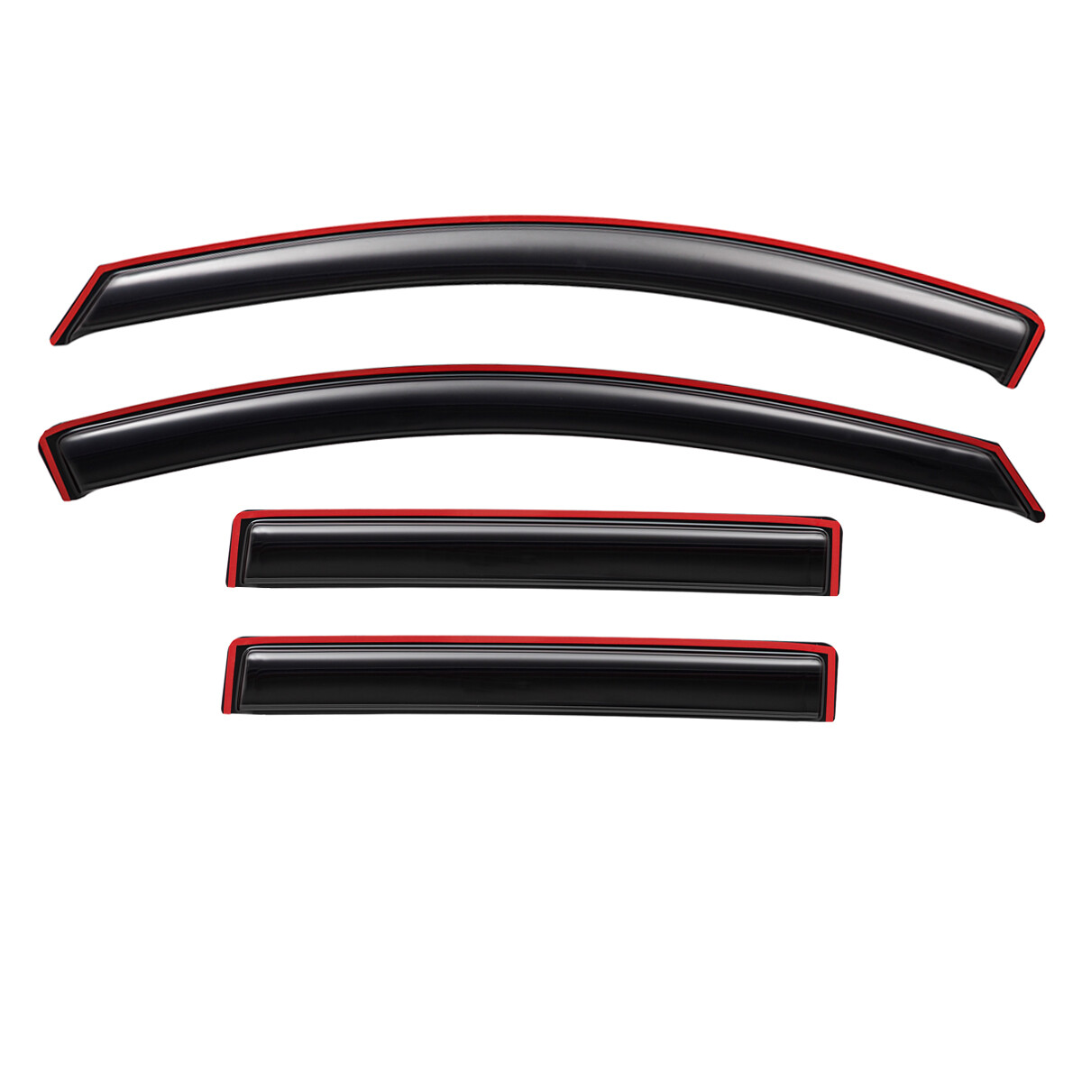 In-Channel Mount Sun Rain Guard Window Visor Vent Shade for 2017-2023 ...