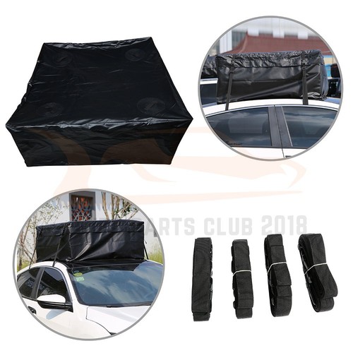 FOR Car SUV Van Waterproof roof rack Bag Black High Quality US Stock | eBay