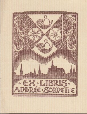 ex-libris Andrée Sornette signé Albert HAEFELI | eBay