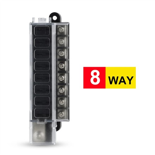 8 Way Automobile Fuse Box Blade Fuses Terminal Kit For 32V Car Truck ...
