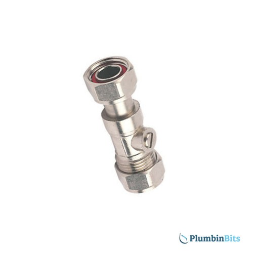 15mm Compression Isolator Service Valve x 1/2" BSP Tap & Inlet ...