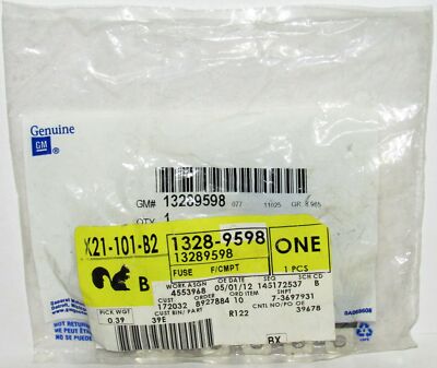 NEW GENUINE GM GENERAL MOTORS MAIN FUSE OEM PART NO. 13289598 | eBay