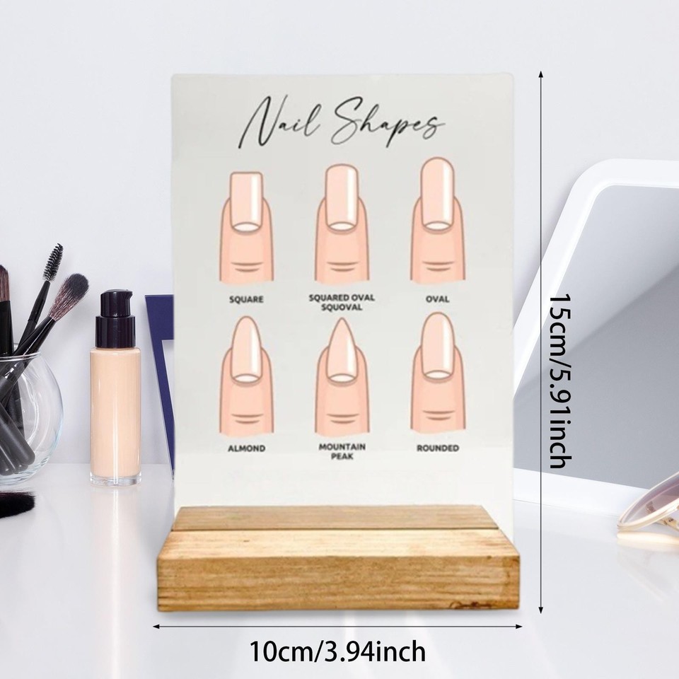 Nail Art Display Board Easy to Install Pattern Showing Transparent ...