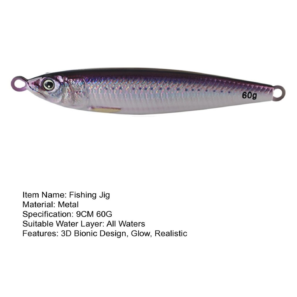 3d Eyes Fishing Lure Bright Color Fish Bait Premium Bionic Glow ...