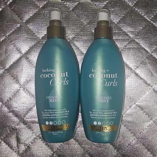 OGX Locking + Curls Finishing Mist, Coconut & Jasmine, 6 Oz Curly Hair ...