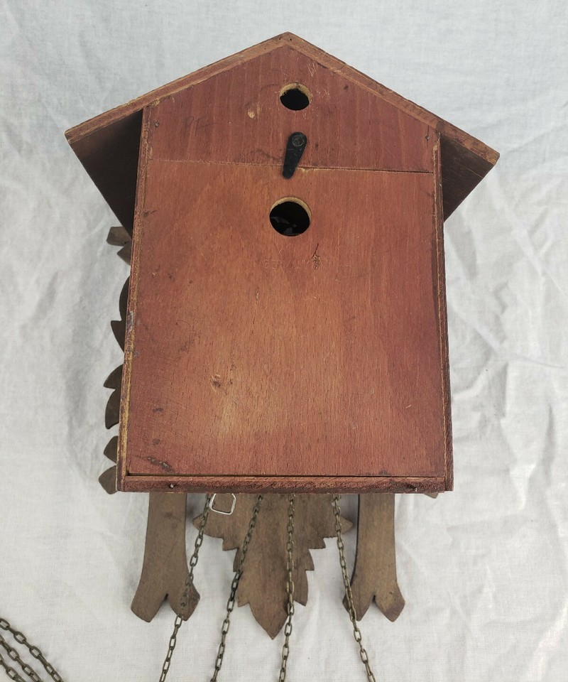Vintage Antique Black Forest Cuckoo Clock Germany Badufa Bird Topper | eBay