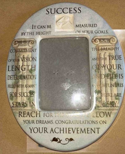 Graduation Photo Frame By Russ :ceramic:oval :8”x6” With Stand Photo ...