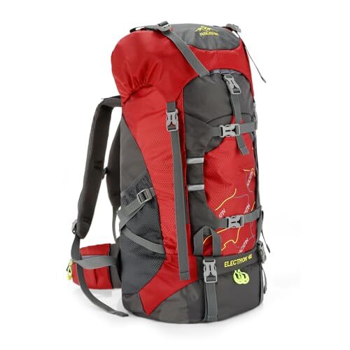 Hiking Backpack, 60L Lightweight Large Rucksack for Men Women, Tear and ...