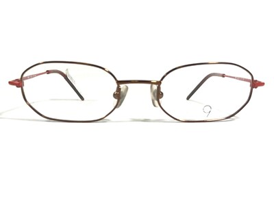 Nine West Petite Eyeglasses Frames 131 UA6 Brown Red Round Full Rim 47 ...