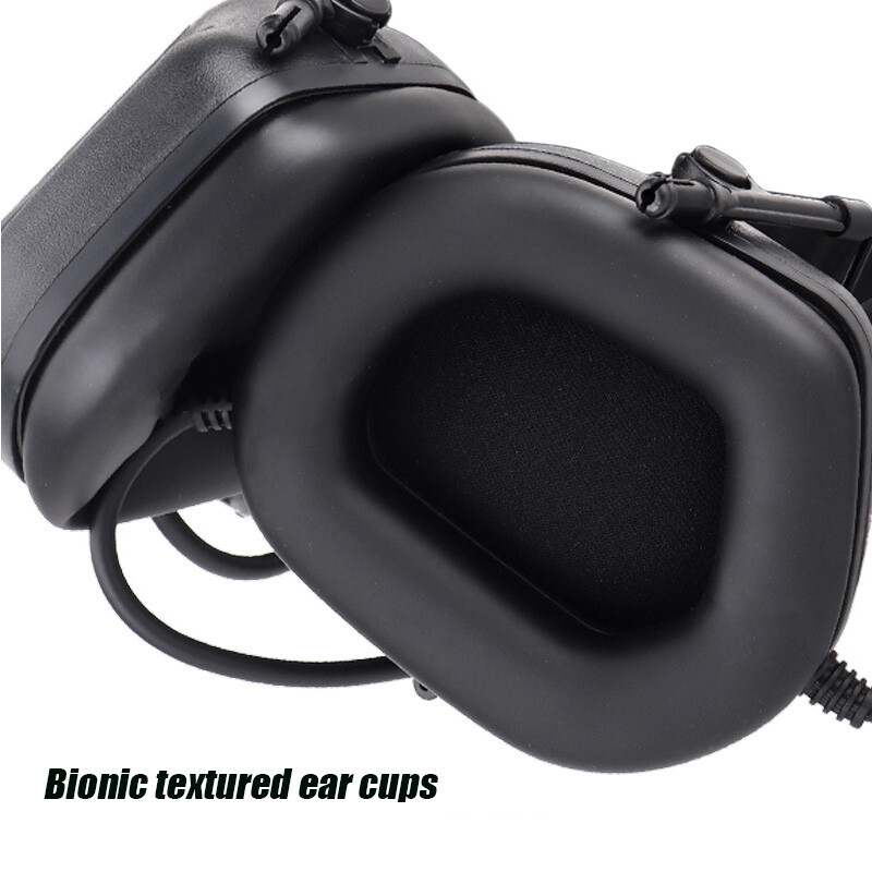 Military Tactical Headsets W/ Helmet Rail Hunting Noise-Cancellation ...