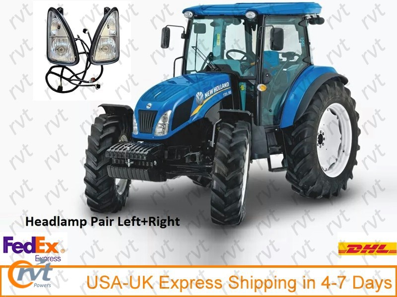 Headlight Set Fits New Holland TT Series Tractor T5,TT3,TT4,TT47 ...