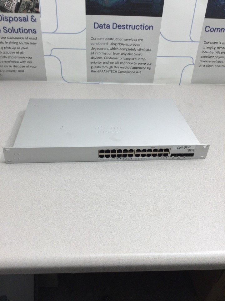 Cisco Meraki 24 Port Poe Cloud Managed Switch Ms220-24p | eBay