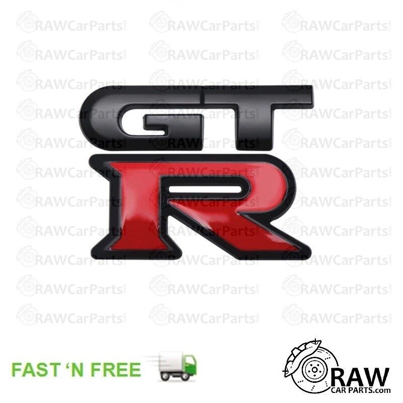 Black 2pc GTR Style Self Adhesive Badge for Nissan GT-R R35 Skyline R32 ...