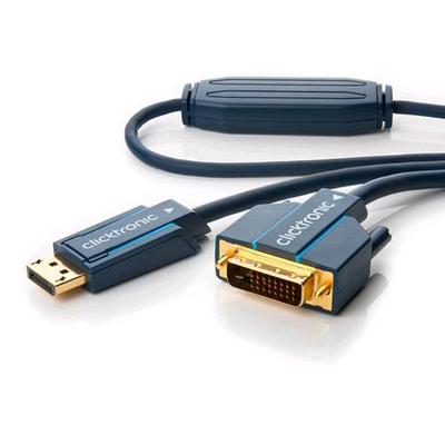 Clicktronic Cavo Monitor DisplayPort Maschio a DVI-D Maschio 5 m Blu | eBay