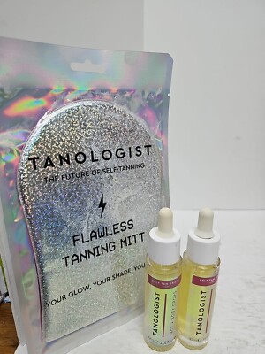 Tanologist Face & Body Self Tan Drops - Light(1.01oz/30ml) X 2 With A ...