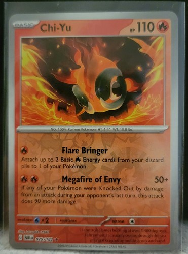 Pokemon TCG Card Chi-Yu 029/182 S&V Paradox Rift Rare Reverse Holo NM ...