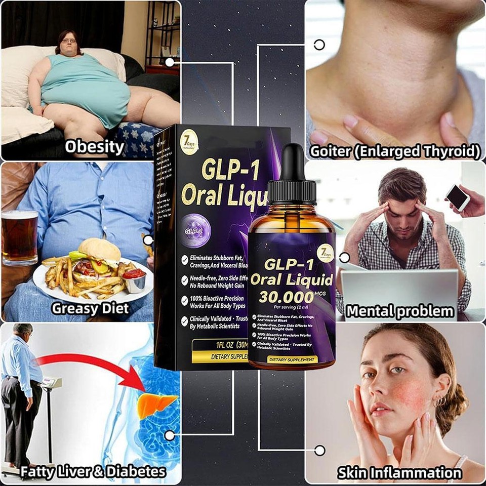 Weight Loss Fat Burner Drops Diet Supplement Slimming Drops 30ml - 1 ...