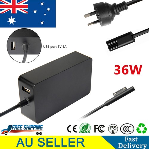 For Surface Pro 4 (Intel Core i5 i7) Pro 3 Power Adapter Charger 36W ...