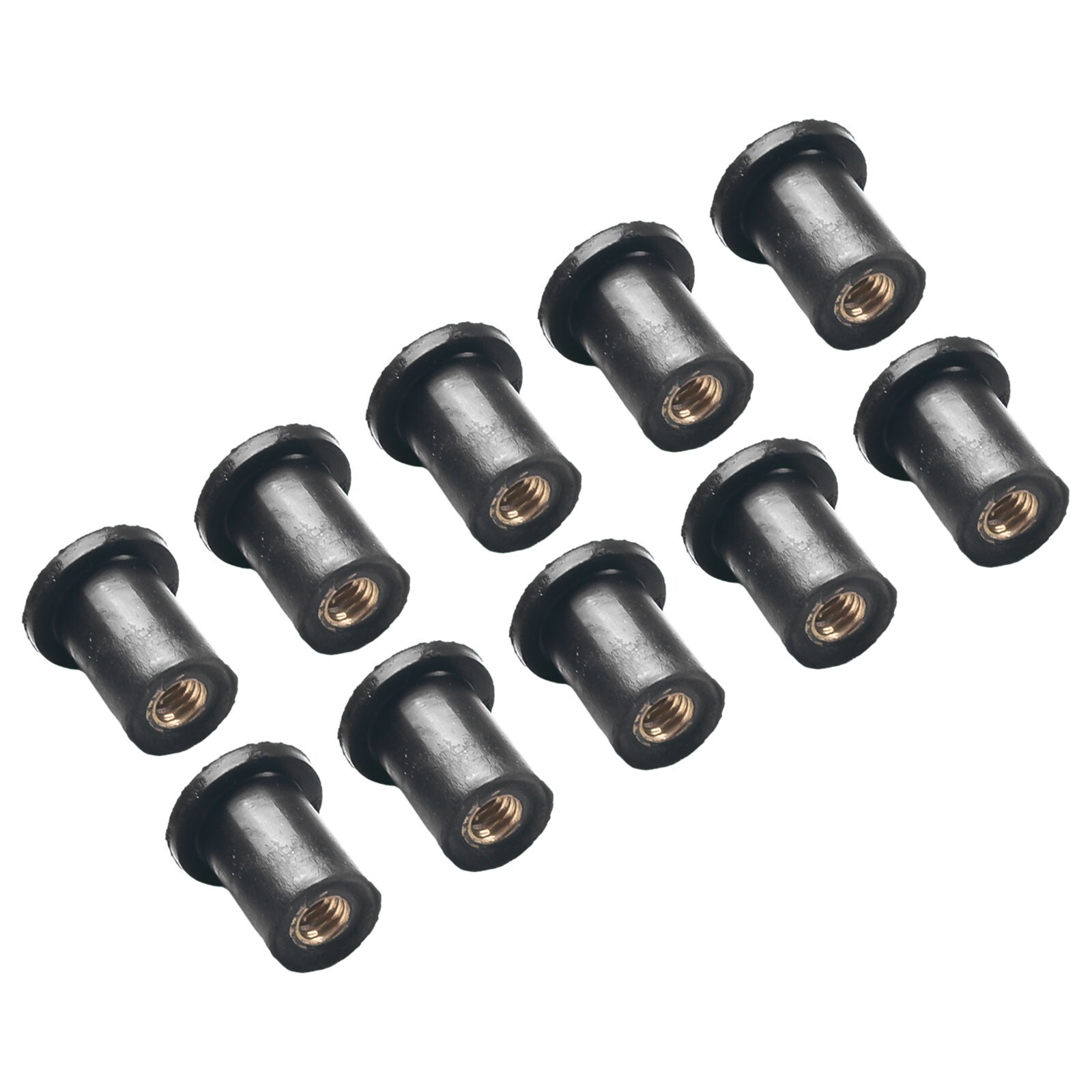 Universal Motorcycle For Fairing Screw Set 10 Rubber Nuts for Easy ...