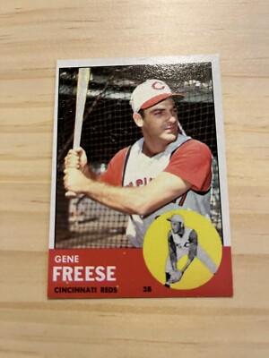 1963 HIGH GRADE Topps 133 Gene Freese Cincinnati Reds | eBay