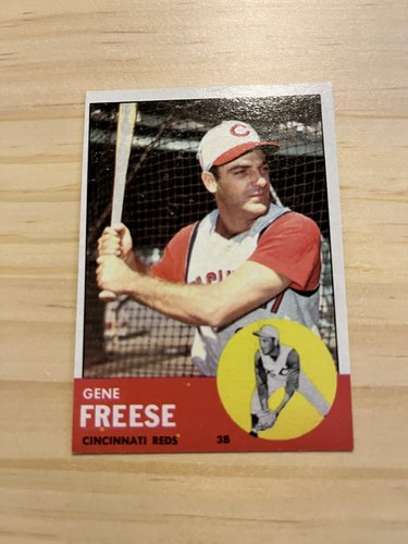 1963 HIGH GRADE Topps 133 Gene Freese Cincinnati Reds | eBay