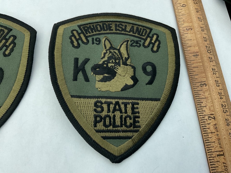 State Police Rhode Island K 9 2 piece collectible patch set new | eBay