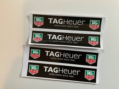 4x Tag Heuer Racing Decals - size 128mm x 28mm Slotcar - Scalextric ...