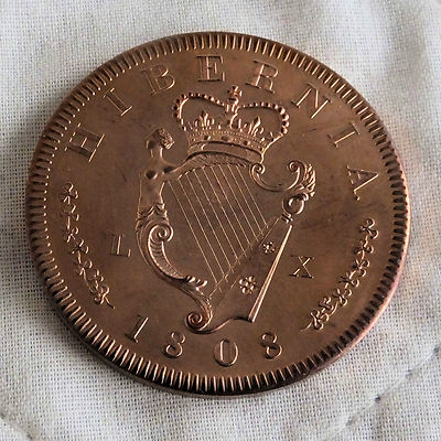IRELAND GEORGE III 1808 COPPER PROOF PATTERN CROWN - coa | eBay