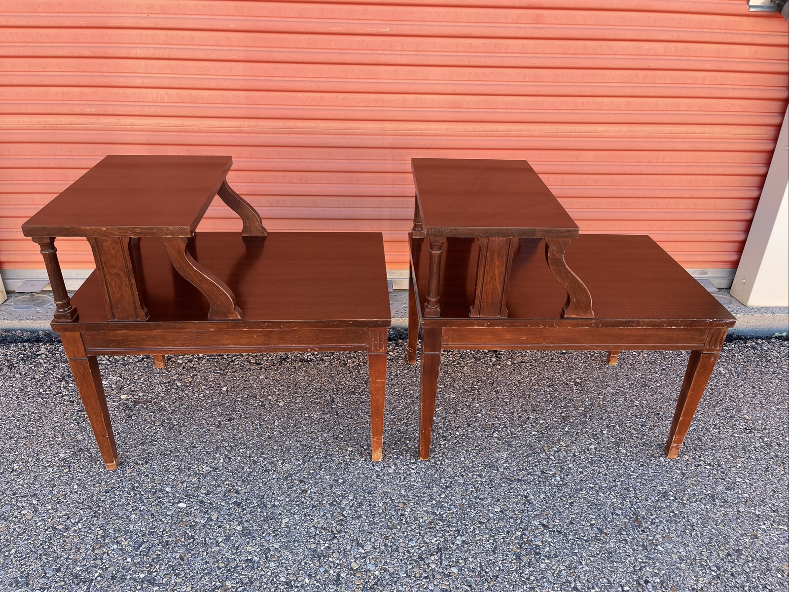 Pair Of Vintage Mersman End Table Genuine Mid Century Modern Tiered ...